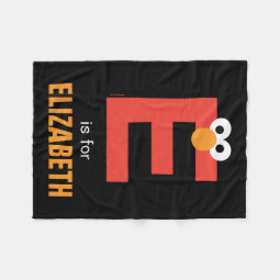 Sesame Street | E is for Elmo Fleece Blanket | Zazzle