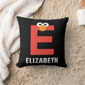 Sesame Street | E is for Elmo Throw Pillow | Zazzle