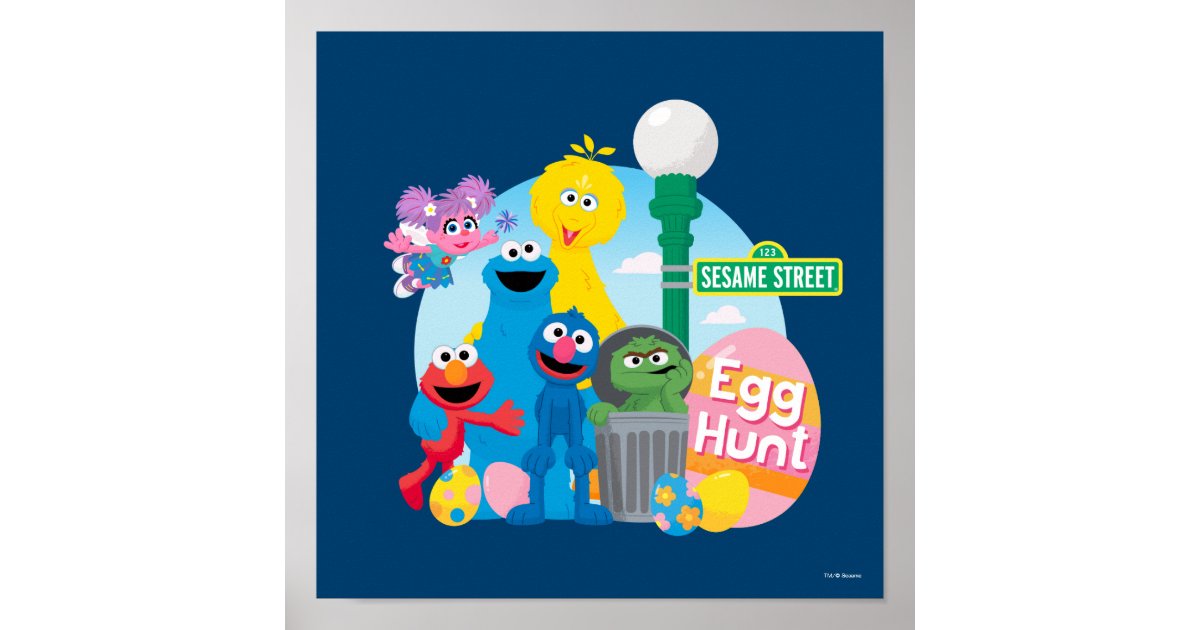 Sesame Street Easter Egg Hunt Poster | Zazzle