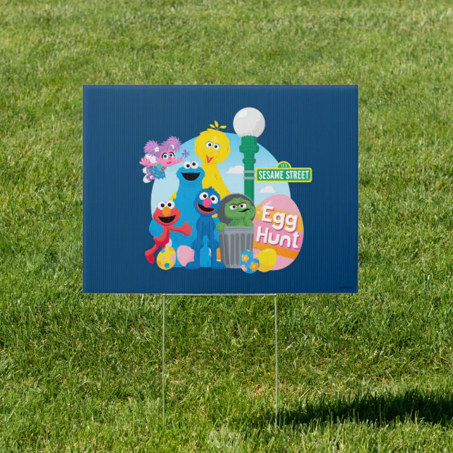 Sesame Street Easter Egg Hunt Sign | Zazzle