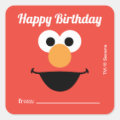 Sesame Street Elmo | A Gift From - Birthday Square Sticker | Zazzle