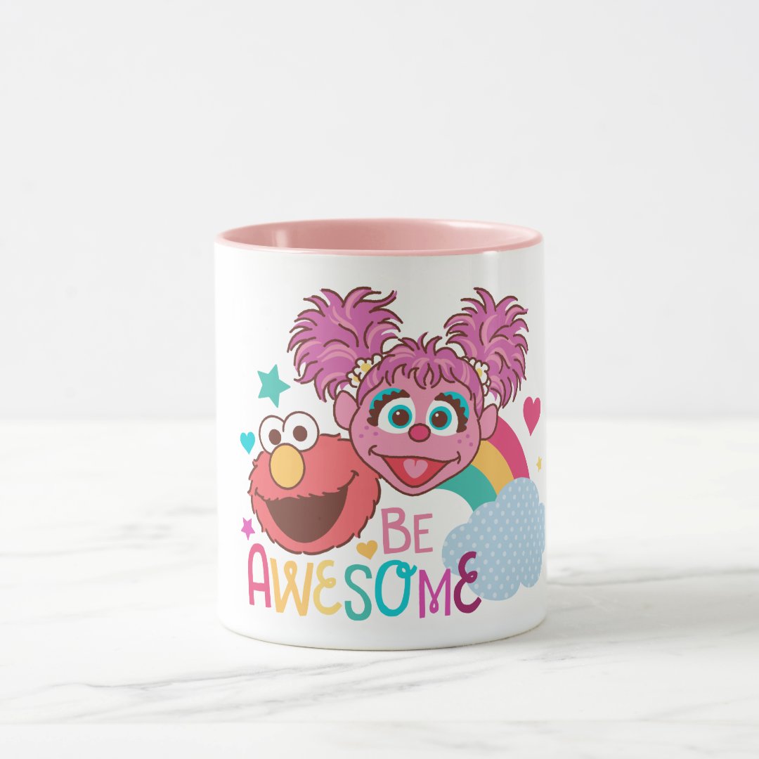 Sesame Street | Elmo & Abby - Be Awesome Mug | Zazzle
