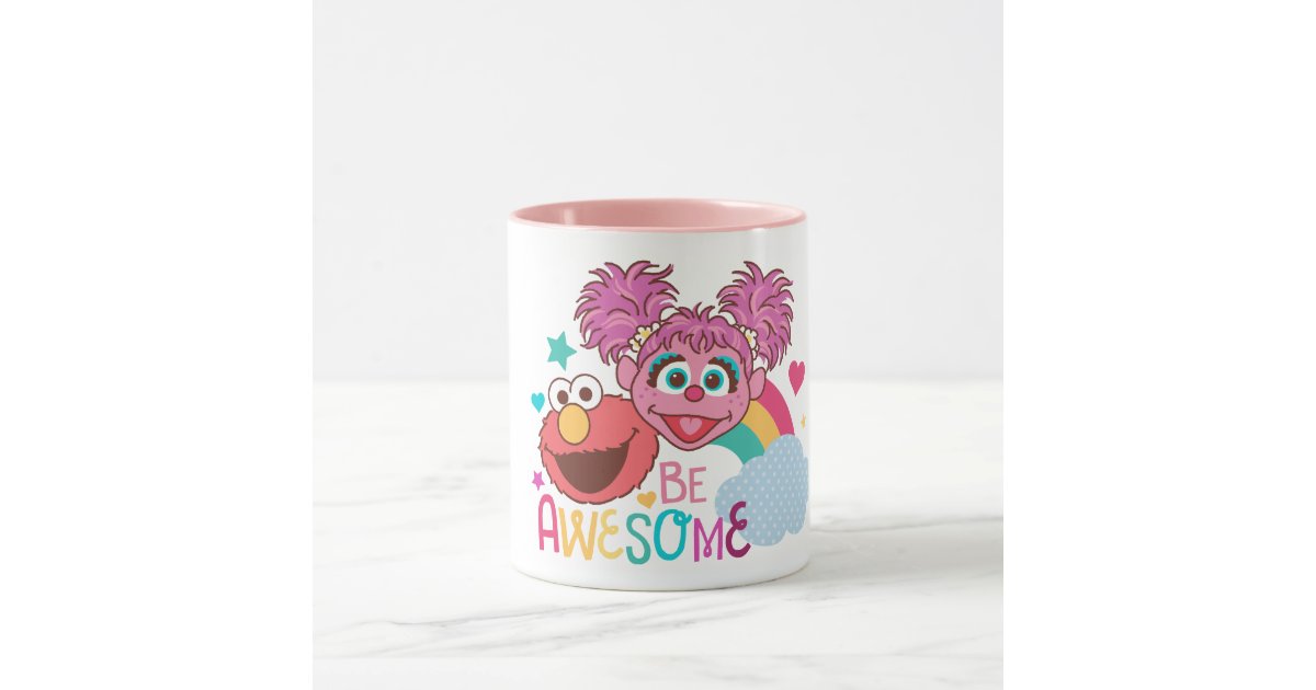 Sesame Street | Elmo & Abby - Be Awesome Mug | Zazzle