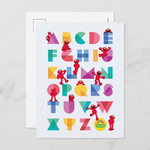 Sesame Street | Elmo Alphabet Postcard | Zazzle