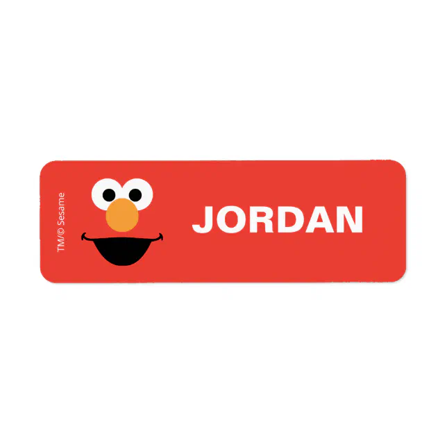 Sesame Street Elmo - Back to School Labels | Zazzle