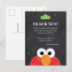 Sesame Street | Elmo Birthday Chalkboard Thank You Postcard | Zazzle