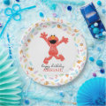 Sesame Street Elmo | Birthday Crayon Paper Plates | Zazzle