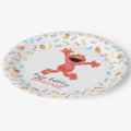 Sesame Street Elmo | Birthday Crayon Paper Plates | Zazzle