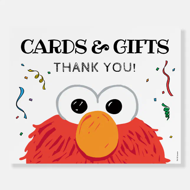 Sesame Street - Elmo Chalkboard Cards & Gifts Sign | Zazzle