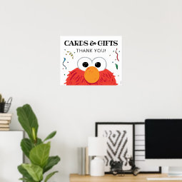 Sesame Street - Elmo Chalkboard Cards & Gifts Sign | Zazzle