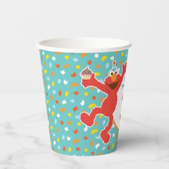 Sesame Street | Elmo Confetti Birthday Paper Cups | Zazzle