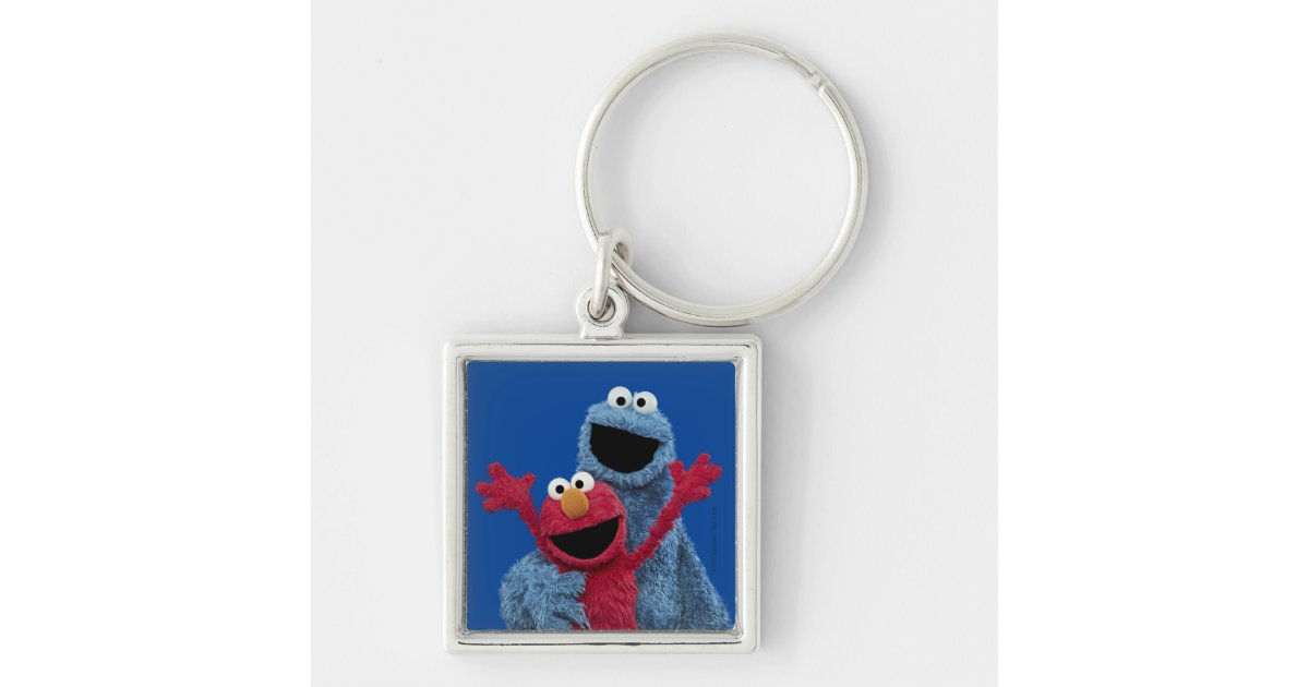 Sesame Street | Elmo & Cookie Monster Keychain | Zazzle