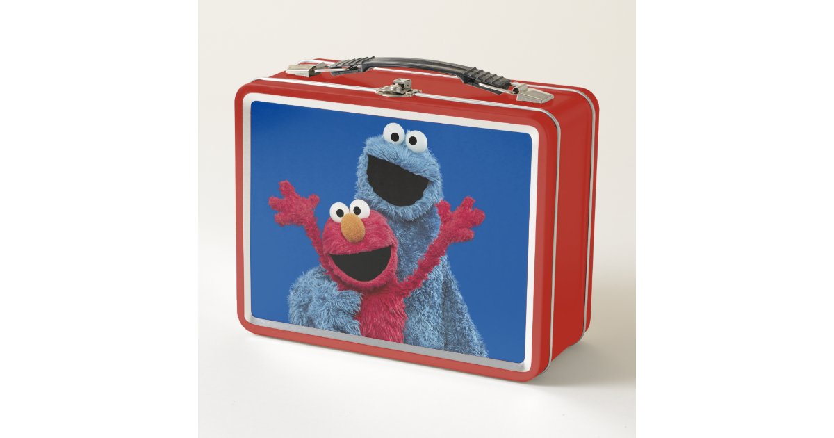 Sesame Street | Elmo & Cookie Monster Metal Lunch Box | Zazzle