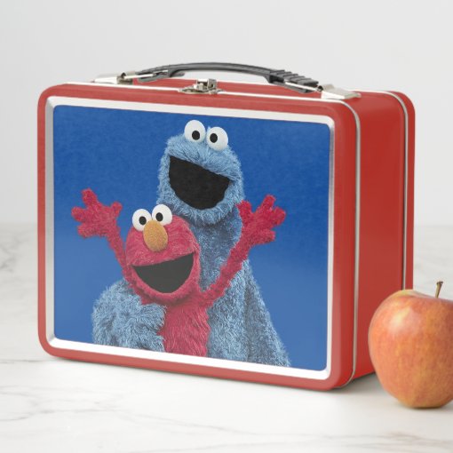 Sesame Street | Elmo & Cookie Monster Metal Lunch Box | Zazzle