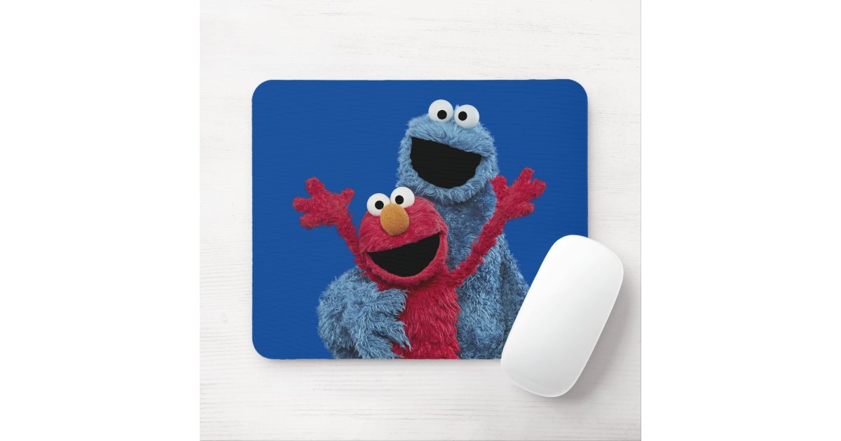 Sesame Street | Elmo & Cookie Monster Mouse Pad | Zazzle