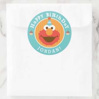 Sesame Street | Elmo - Cupcake & Confetti Birthday Classic Round ...