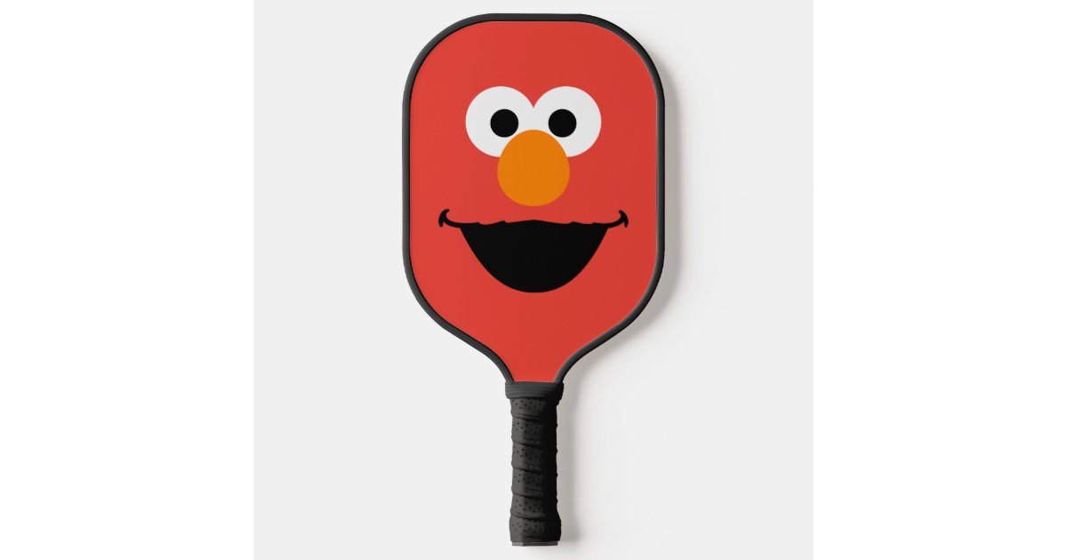 Sesame Street Elmo Face Pickleball Paddle | Zazzle