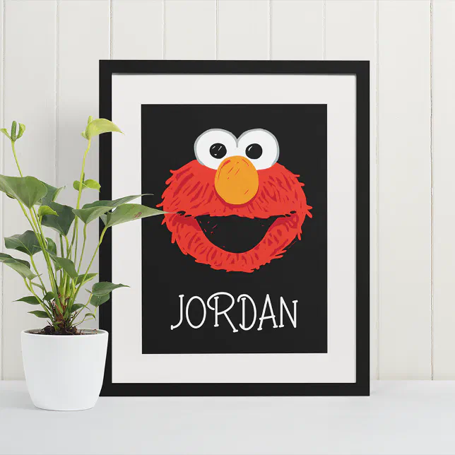 Sesame Street | Elmo Face Poster | Zazzle