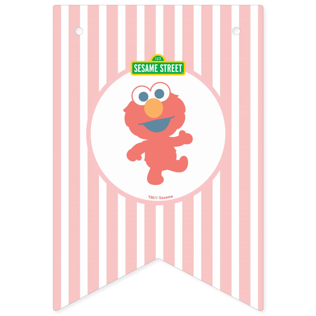 Sesame Street | Elmo - First Birthday Bunting Bunting Flags | Zazzle