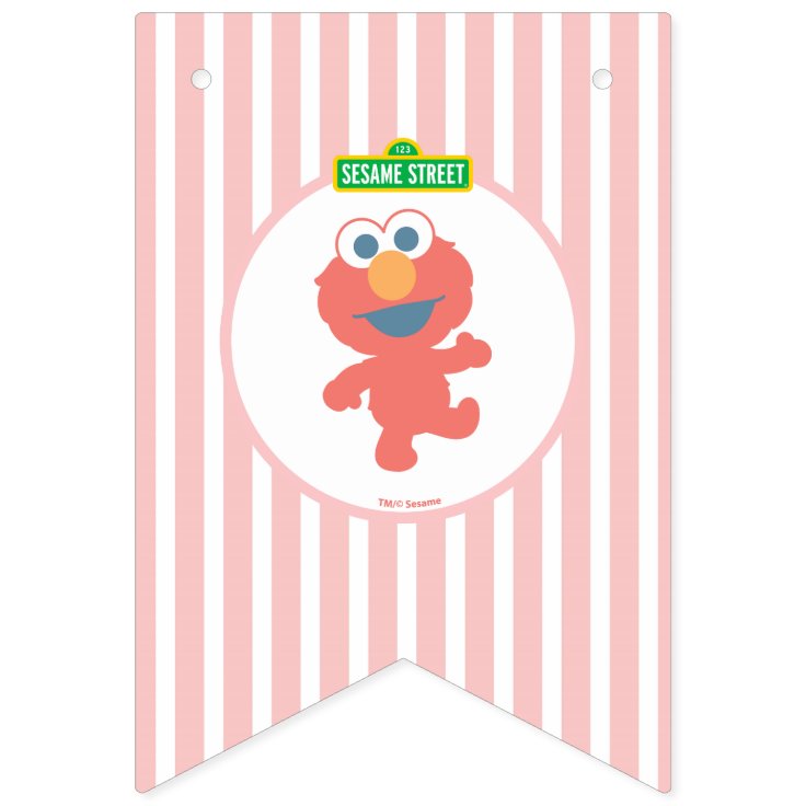 Sesame Street | Elmo - First Birthday Bunting Bunting Flags | Zazzle