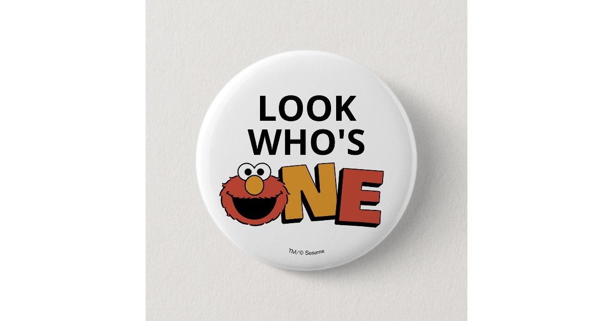 Sesame Street | Elmo - First Birthday Button | Zazzle