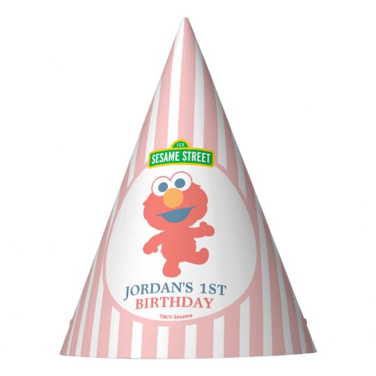 Sesame Street | Elmo - First Birthday Party Hat | Zazzle.com