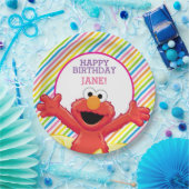 Sesame Street | Elmo Girl's Birthday Paper Plates | Zazzle