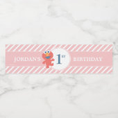 Sesame Street | Elmo - Pink Birthday Bottle Label | Zazzle