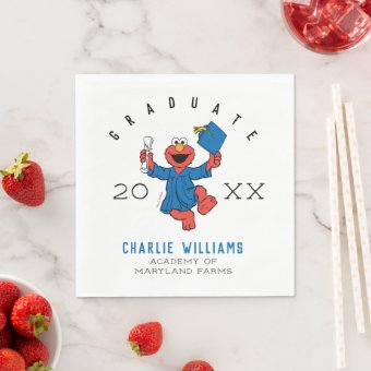 Sesame Street | Elmo Preschool Graduate Napkins | Zazzle