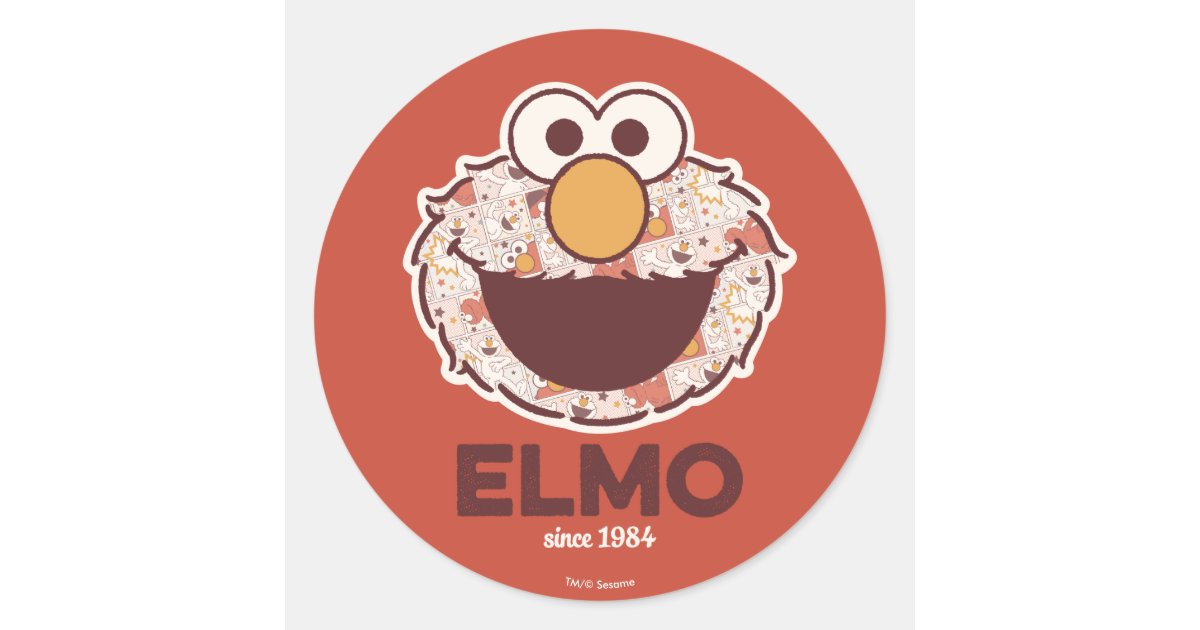 Sesame Street | Elmo Since 1984 Classic Round Sticker | Zazzle