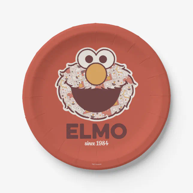 Sesame Street | Elmo Since 1984 Paper Plates | Zazzle