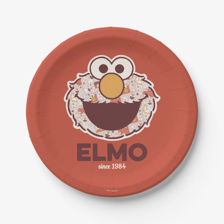 Sesame Street | Elmo Since 1984 Paper Plates | Zazzle