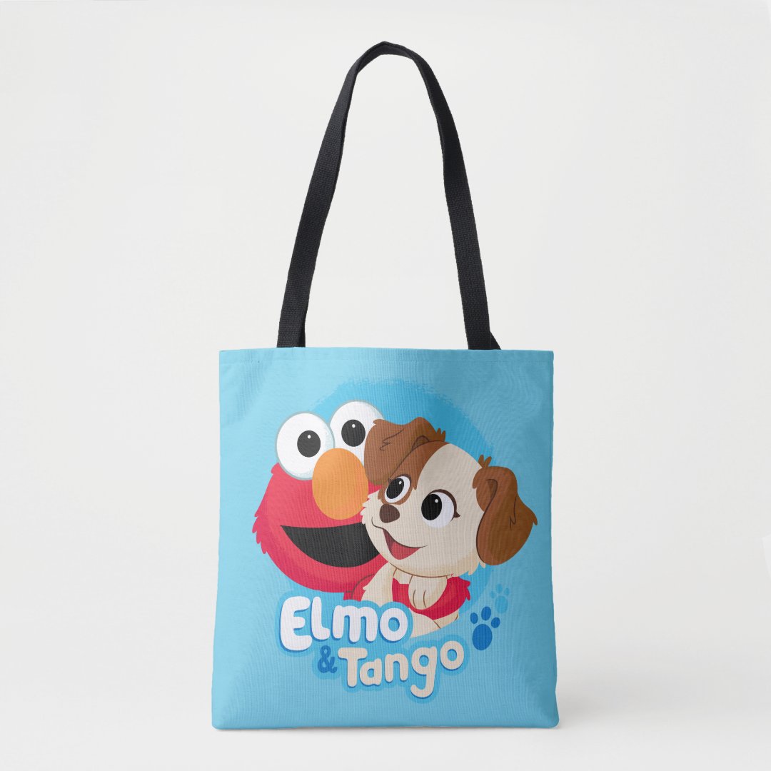 Sesame Street | Elmo & Tango Badge Tote Bag | Zazzle