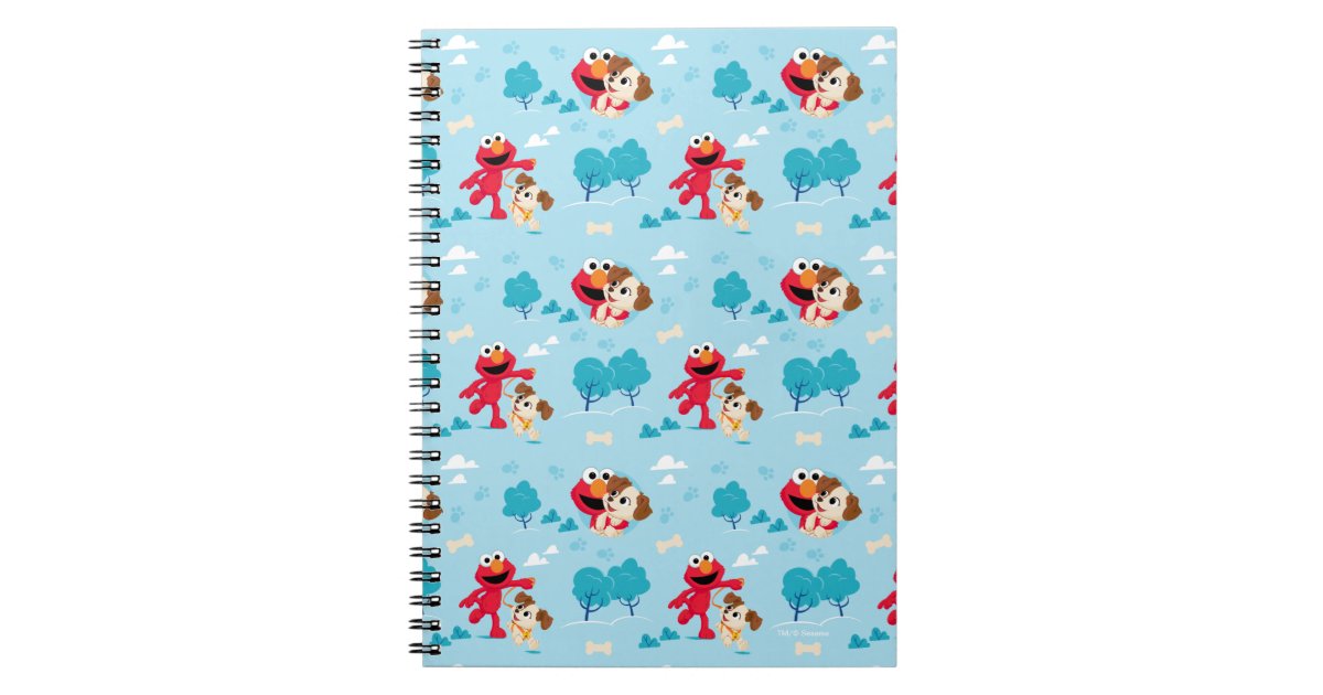 Sesame Street | Elmo & Tango Pattern Notebook | Zazzle