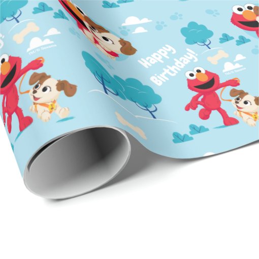 Sesame Street | Elmo & Tango Pattern Wrapping Paper | Zazzle