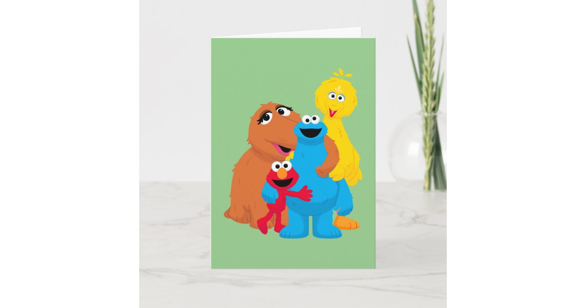 Sesame Street | Group Hug Holiday Card | Zazzle