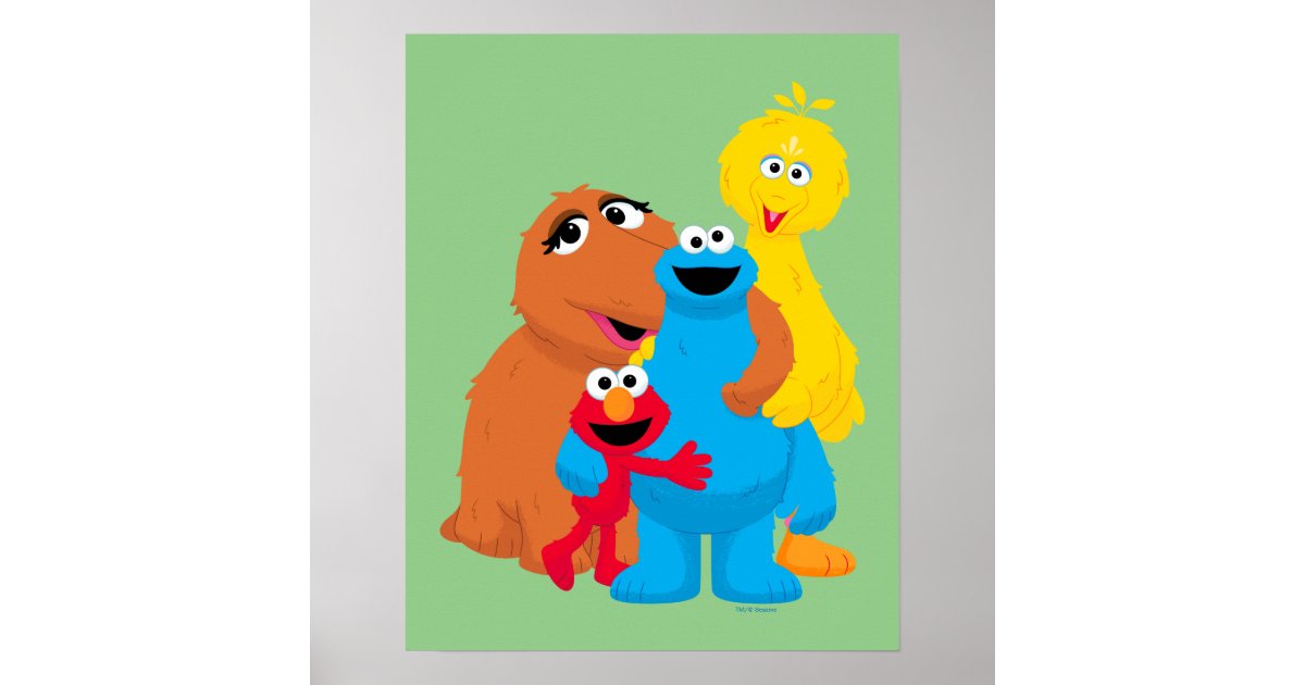 Sesame Street | Group Hug Poster | Zazzle