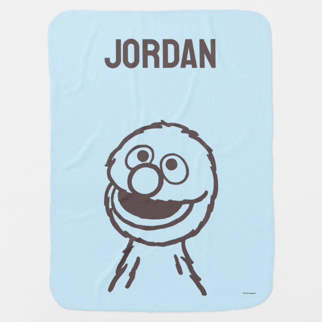 Sesame Street | Grover | Add Your Name Baby Blanket | Zazzle