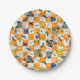 Sesame Street Halloween Checkered Pattern Paper Plates | Zazzle