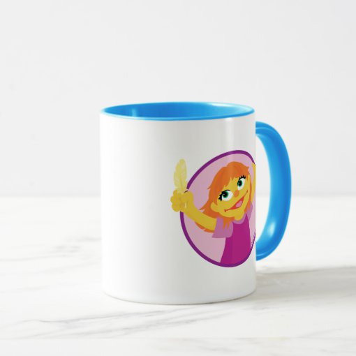 Sesame Street | Julia Holding Feather Mug | Zazzle