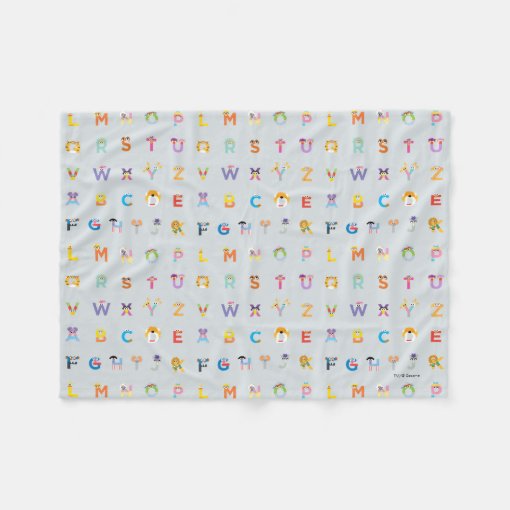 Sesame Street | Letters of the Alphabet Fleece Blanket | Zazzle