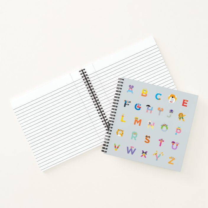 Sesame Street | Letters of the Alphabet Notebook | Zazzle.com