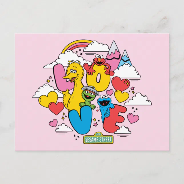 Sesame Street | Love Postcard | Zazzle