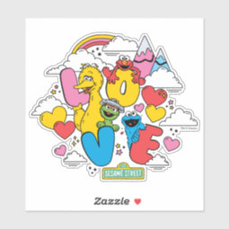 Sesame Street | Love Sticker | Zazzle