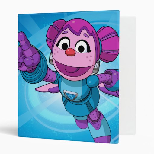 Sesame Street | Mecha Builders Abby Add Your Name 3 Ring Binder | Zazzle
