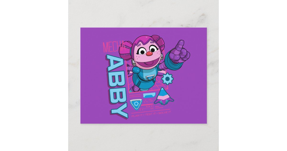 Sesame Street | Mecha Builders Abby Cadabby Postcard | Zazzle