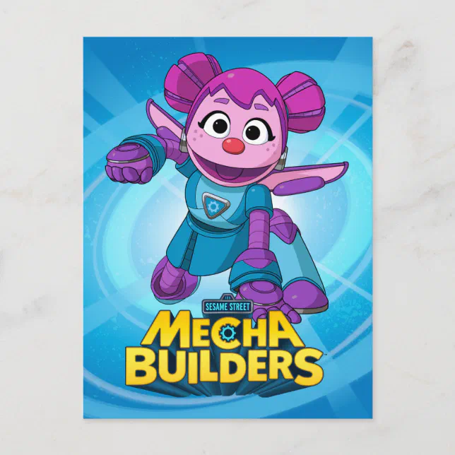 Sesame Street | Mecha Builders Abby In Action Postcard | Zazzle