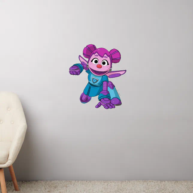 Sesame Street | Mecha Builders Abby In Action Wall Decal | Zazzle