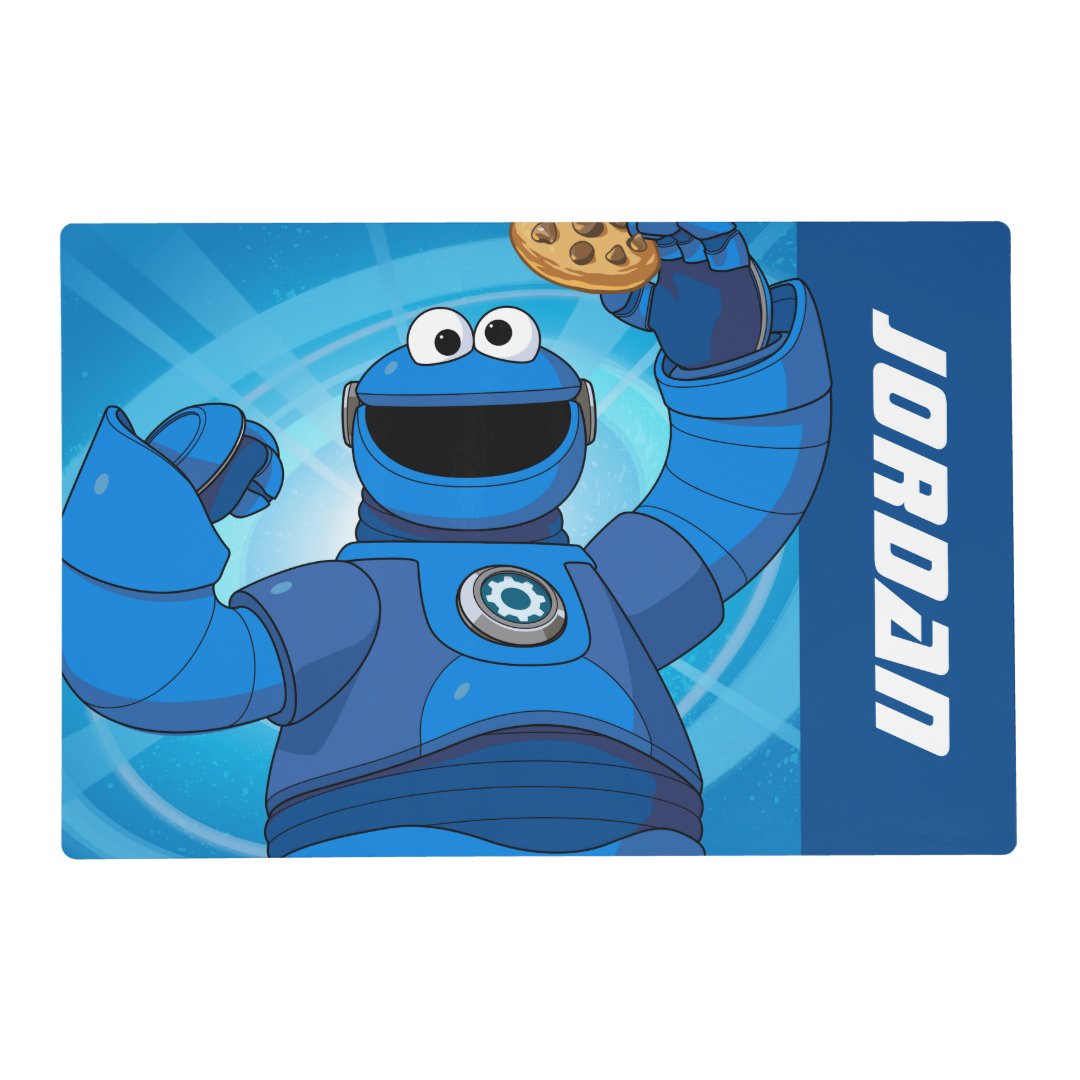 Sesame Street | Mecha Builders Cookie Monster Placemat | Zazzle