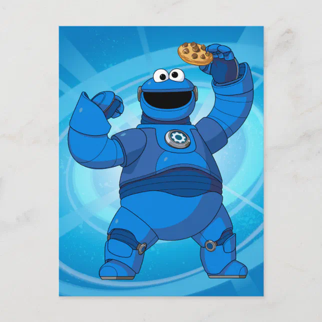 Sesame Street | Mecha Builders Cookie Monster Postcard | Zazzle